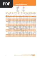 Tabel Profil Baja CNP PDF | PDF | Solid Mechanics | Building Engineering