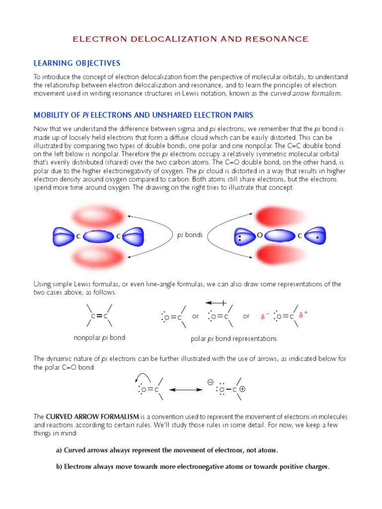 Electron Delocalization and Resonance | Chemical Polarity | Chemical ...