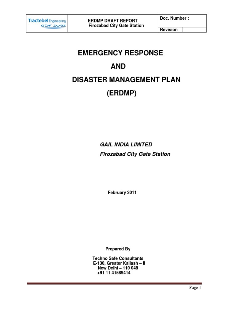 ERDMP Draft: Firozabad Station 2011 | PDF | Emergency | Explosion
