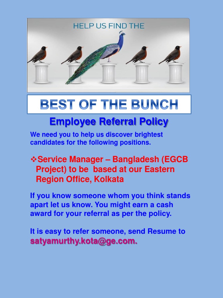 Employee Referral Policy for Service Manager | PDF | Business