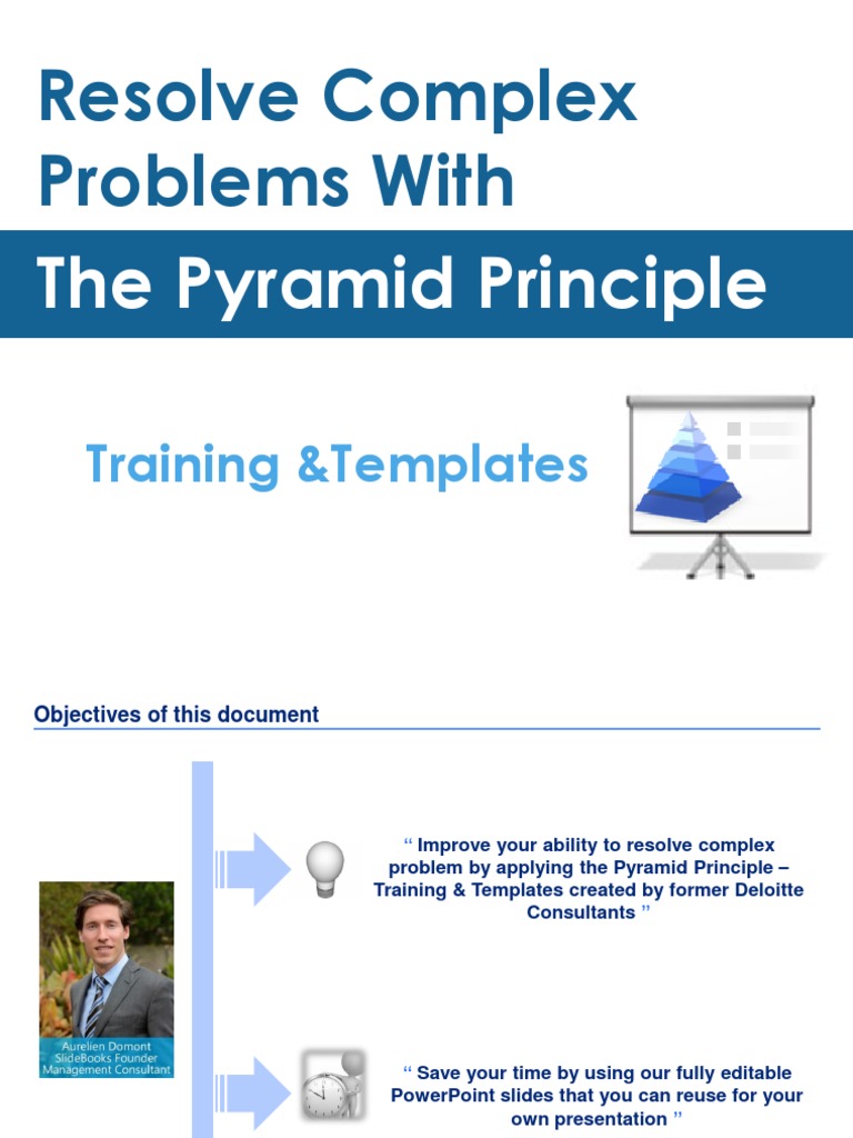 Pyramid Principle | PDF | Microsoft Power Point | Deductive Reasoning