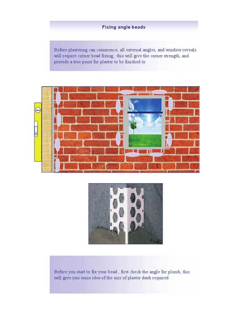 Sample of Basic Plastering Skills | PDF | Drywall | Architectural Elements