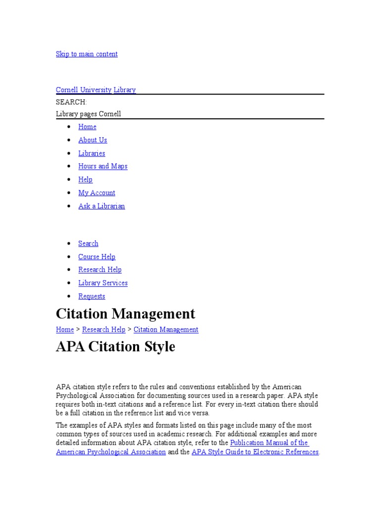Apa Ref | PDF | Citation | World Wide Web