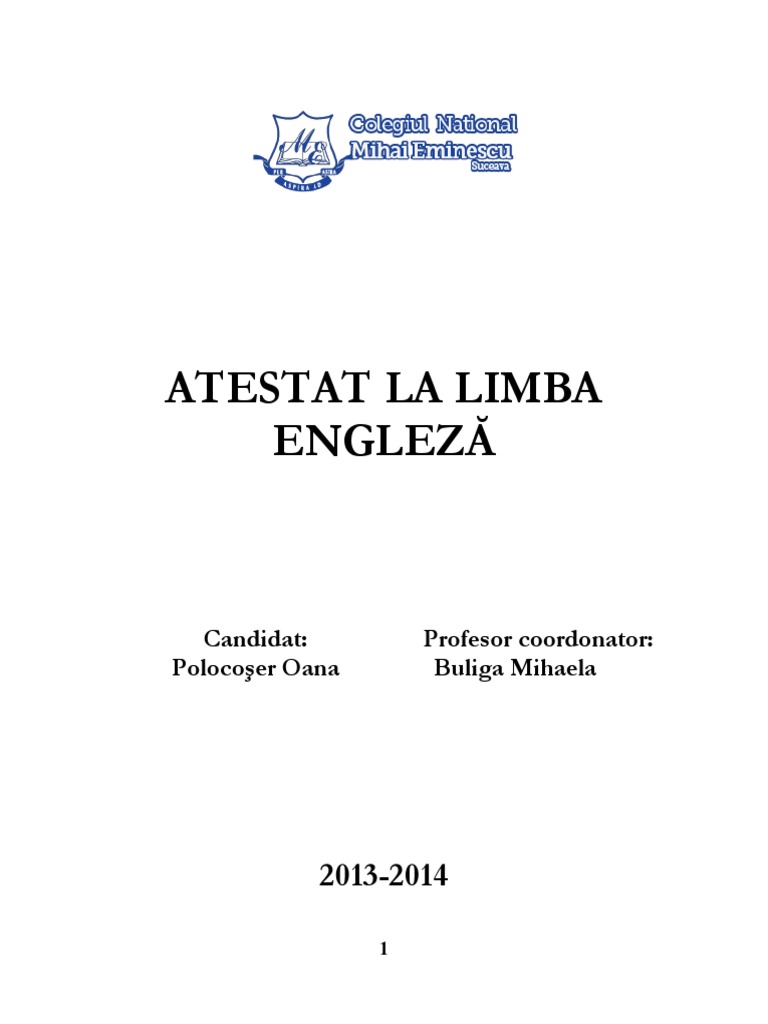 Atestat Final Engleza | PDF | Meal | British Cuisine