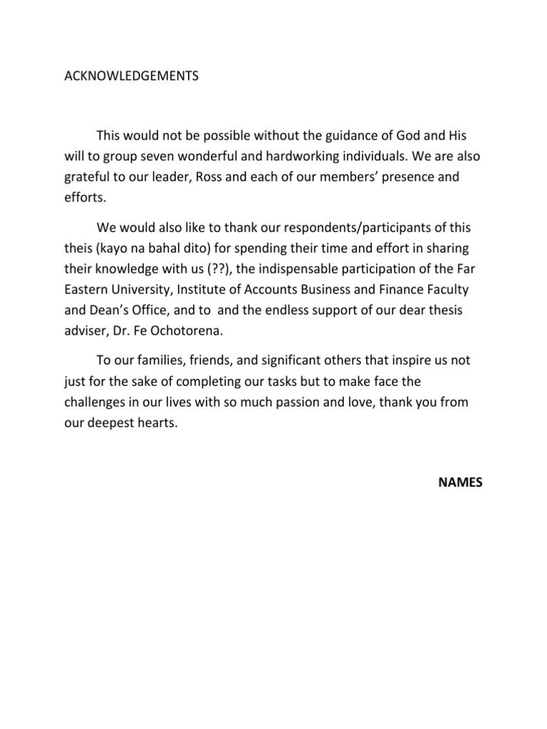 Acknowledgements | PDF