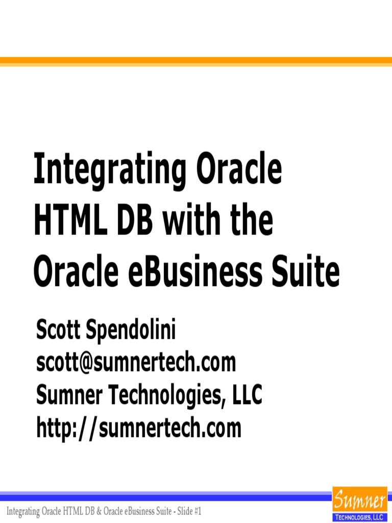 Integrating APEX With EBS | PDF | Oracle Database | Electronic Business