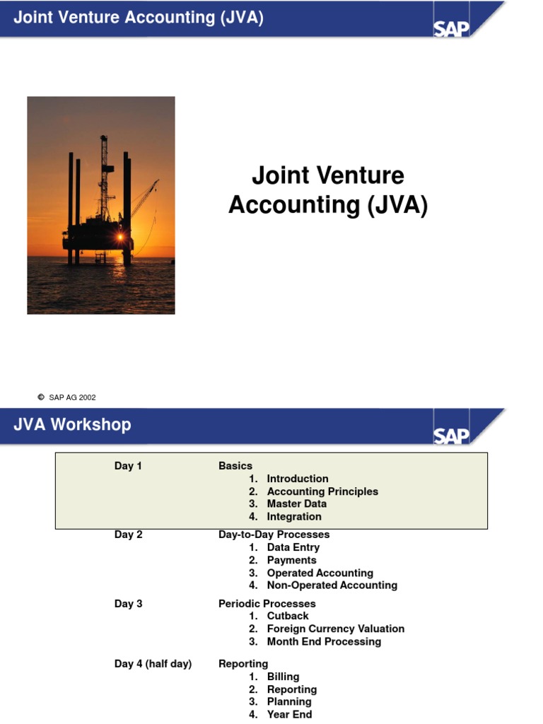 Joint Venture Accounting (JVA) : SAP AG 2002 | PDF | Joint Venture ...