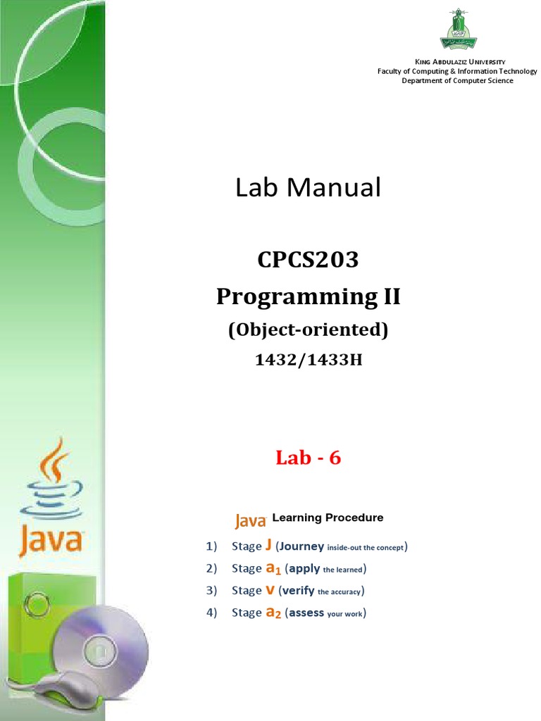 Lab6 Cpcs 203 Pdf Method Computer Programming Constructor