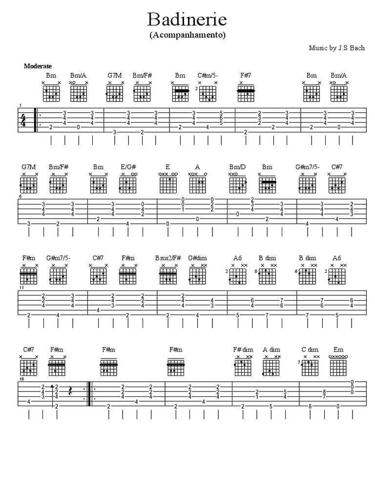 Badinerie (Chords) PDF | PDF