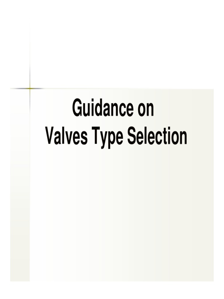 Dissimilar Type Check Valve Guide | PDF | Home & Garden