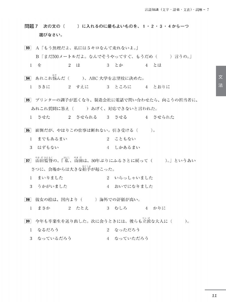 JLPT N2 Grammar
