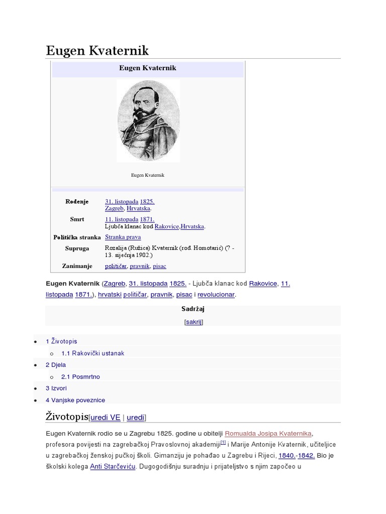 Eugen Kvaternik | PDF