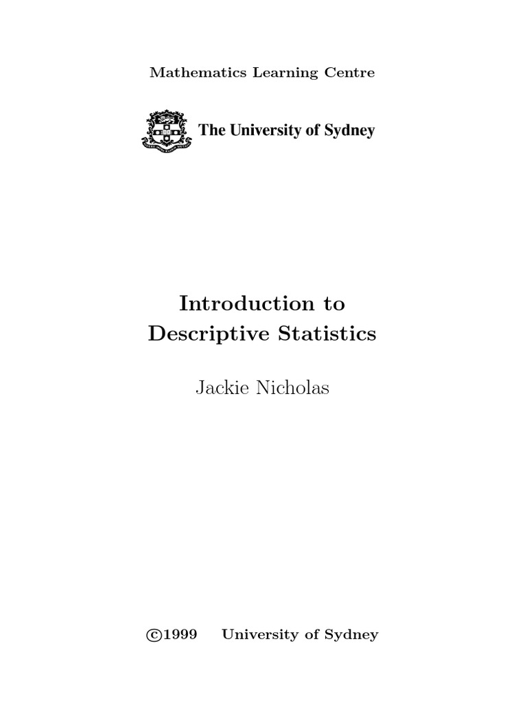 Descriptive Statistics | PDF | Mean | Histogram