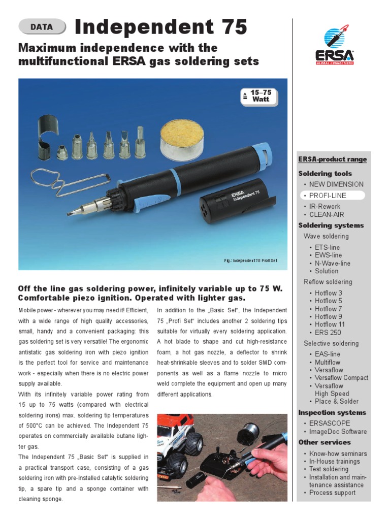 Independent 75 Ersa | PDF | Soldering | Industrial Processes