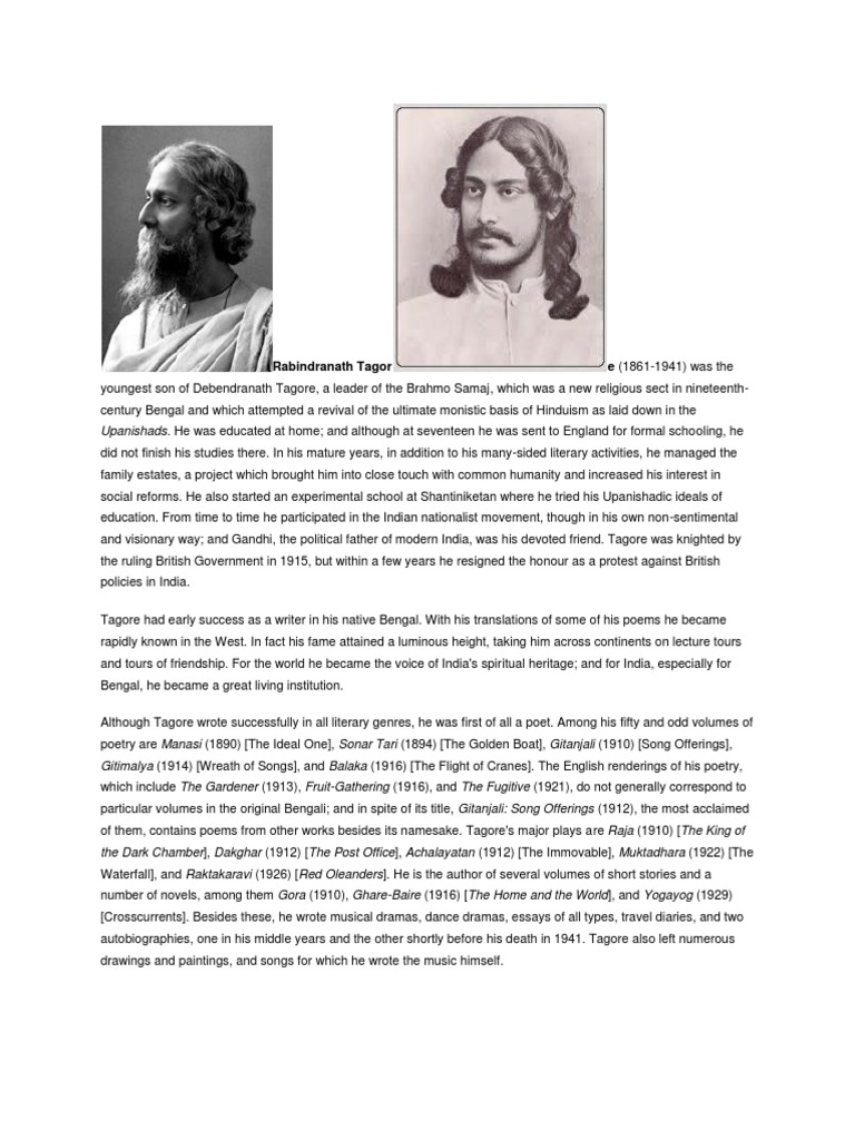 Rabindranath Tagore | Rabindranath Tagore | Poetry