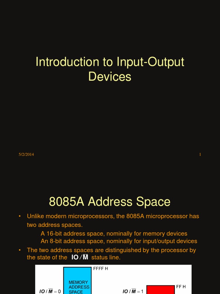 Introduction To Input-Output Devices | PDF | Input/Output | Instruction Set