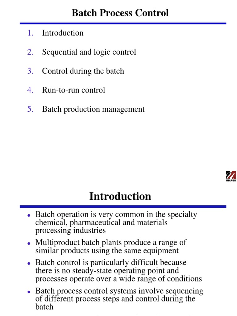 Batch Control | PDF | Scheduling (Production Processes) | Programmable Logic Controller