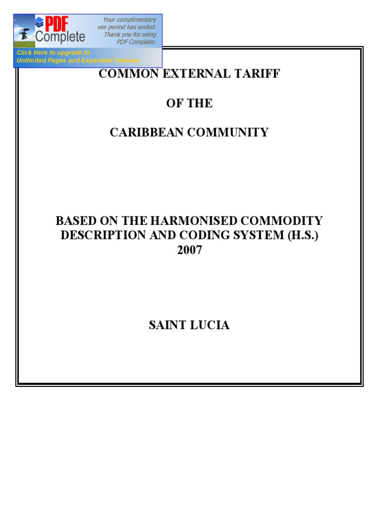 Hs 2007 Customs Tariff | PDF | Tuna | Textiles