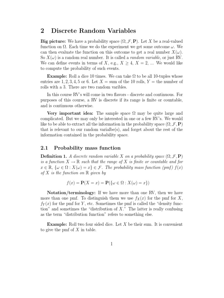 Chap2 9 7 | PDF | Probability Distribution | Random Variable