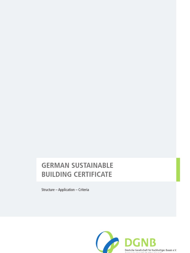 German Green Building Certification | PDF | Green Building | Sustainability