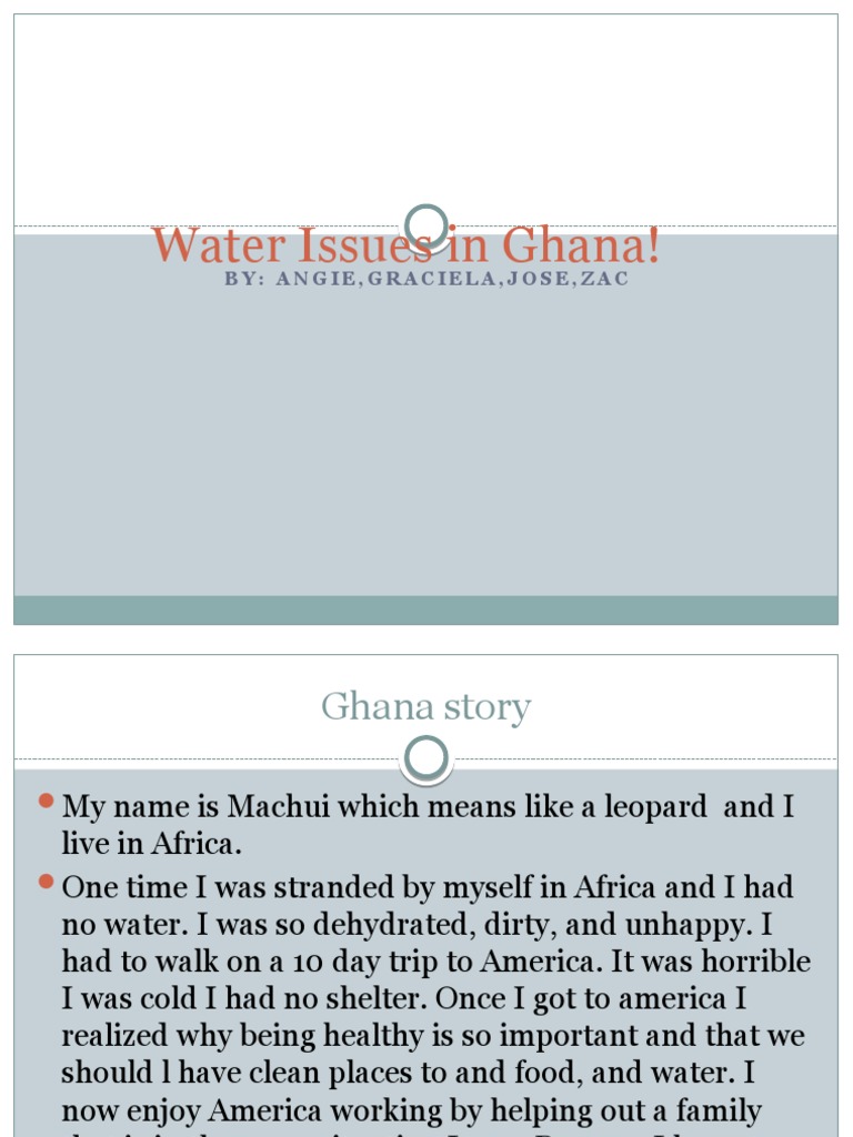 Water Scarcity Challenges in Ghana | PDF