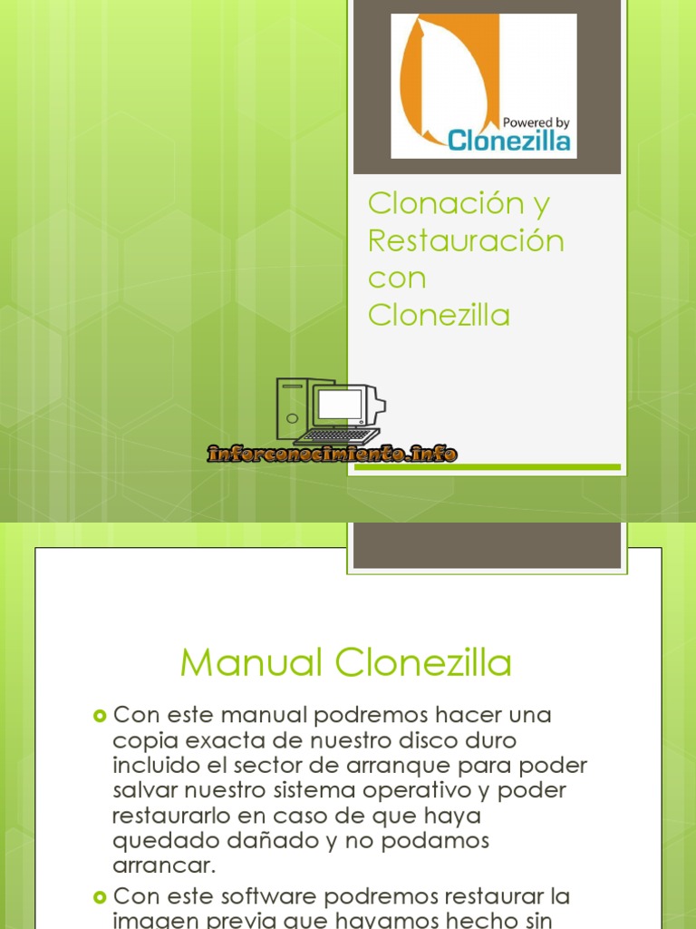 Clonación y Restauración con Clonezilla | PDF | Arranque | Bios