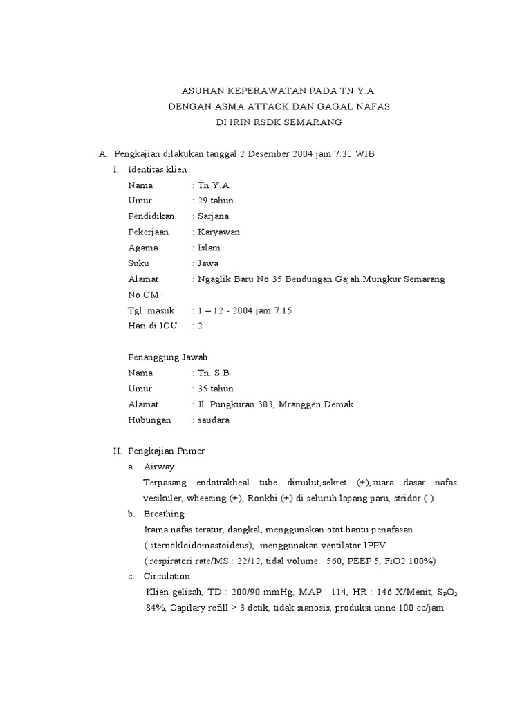 Askep Asma Attack | PDF