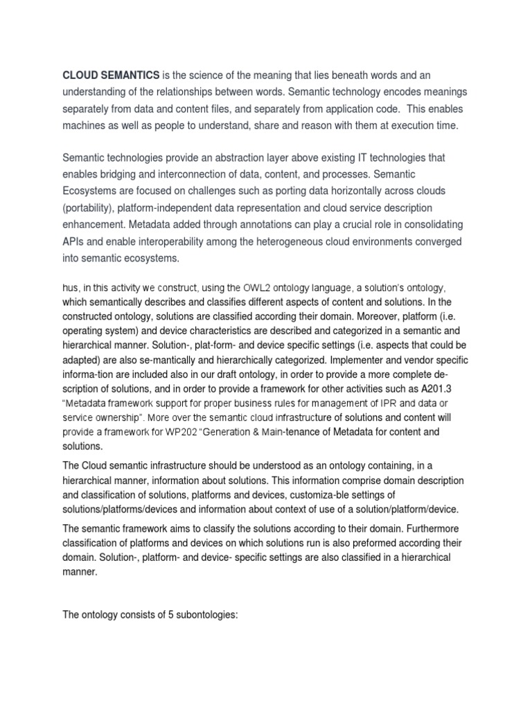 Cloud Semantics Pdf Cloud Computing Semantics