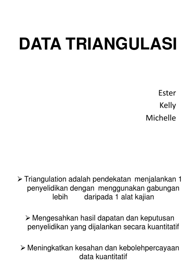 Data Triangulasi | PDF