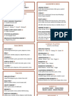 Vinta - Menu | PDF | Sauce | Drink