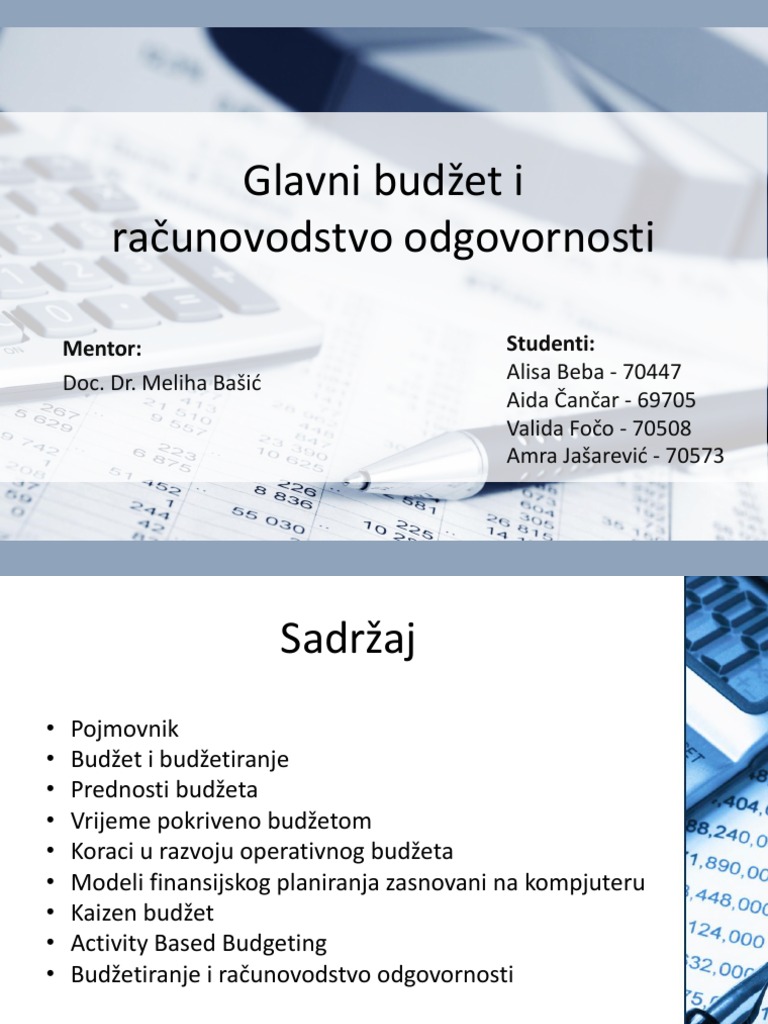 Budzet | PDF
