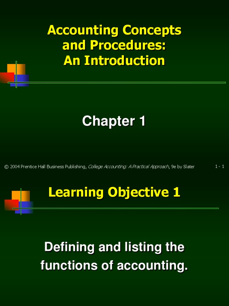 Accounting Chapter 1 | PDF | Balance Sheet | Expense