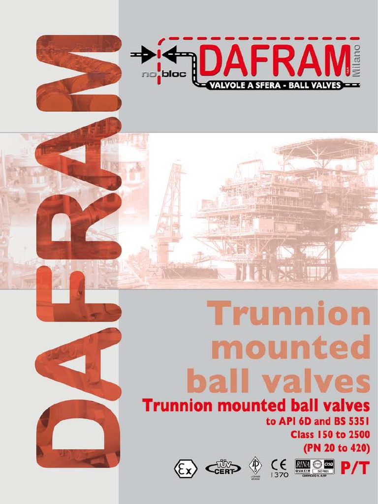 DAFRAM Ball Valves Manufacturing Overview | PDF | Valve | Chemistry