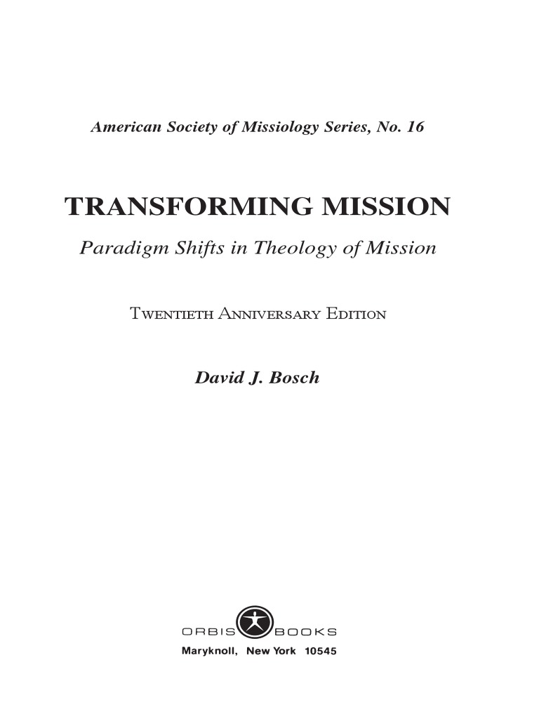 Transforming Mission | PDF | Religious Conversion | New Testament