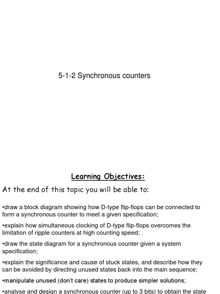Synchronous Counters | PDF | Electronics | Electronic Engineering