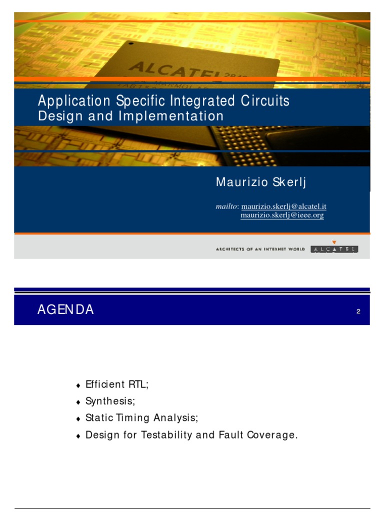 Application Specific Integrated Circuits Design and Implementation ...