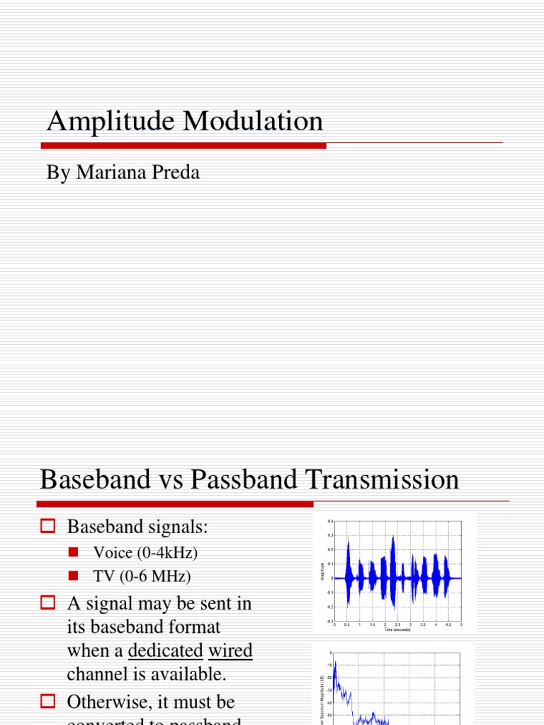 Understanding Amplitude Modulation Types | PDF