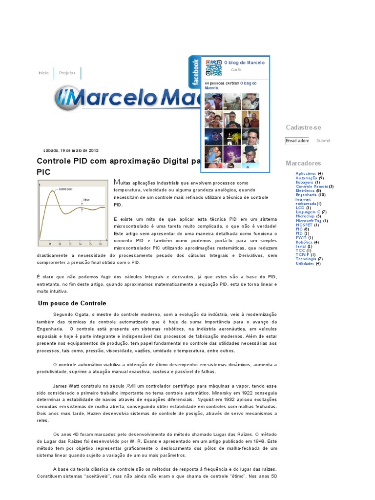 Controle PID Com Aproximação Digital para Utilização No PIC - O Blog Do ...