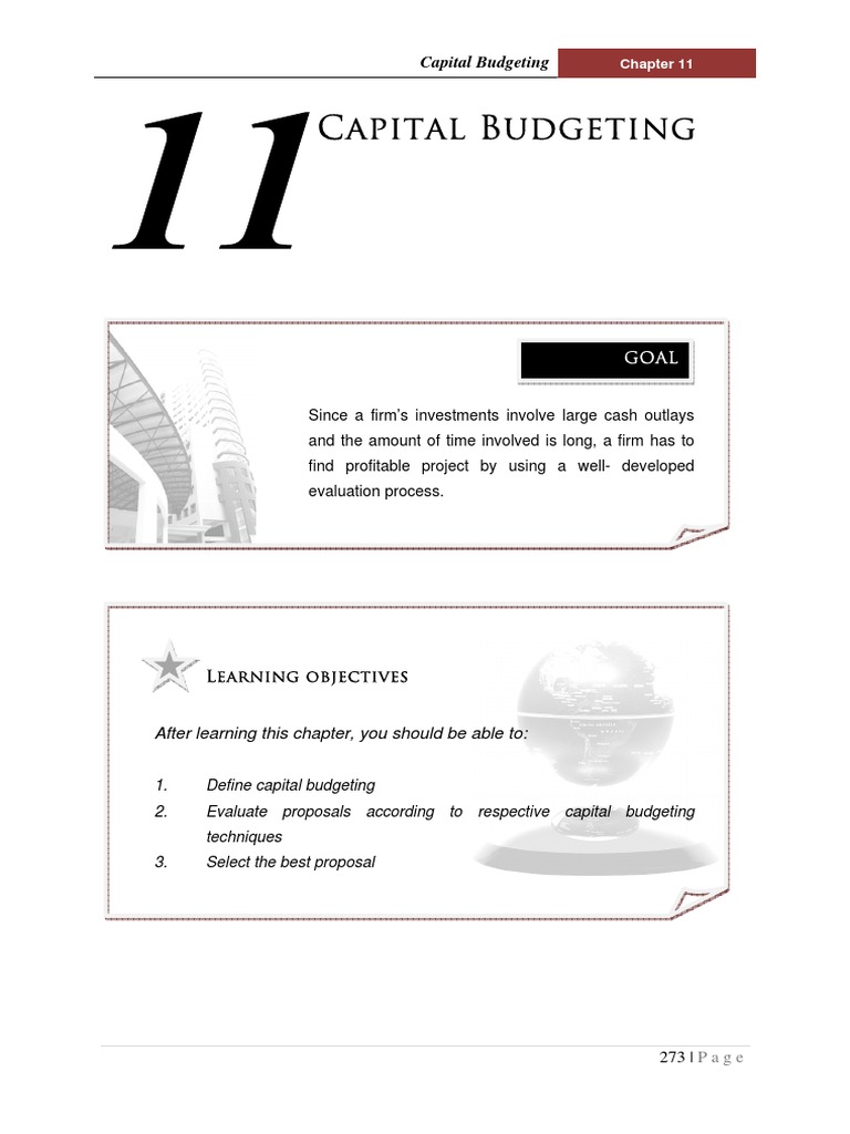 FINANCE MANAGEMENT FIN420 CHP 11 | PDF | Capital Budgeting | Internal ...