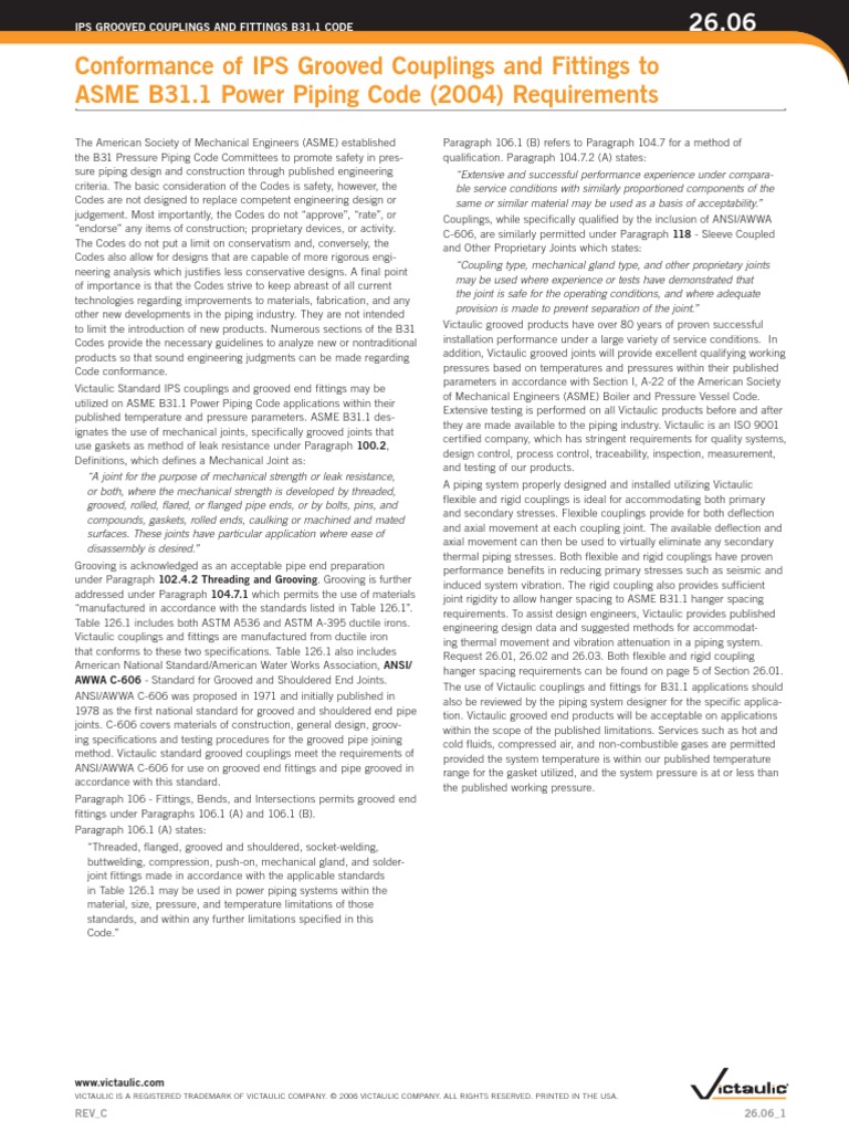 IPS Grooved Couplings | PDF | Pipe (Fluid Conveyance) | Plumbing