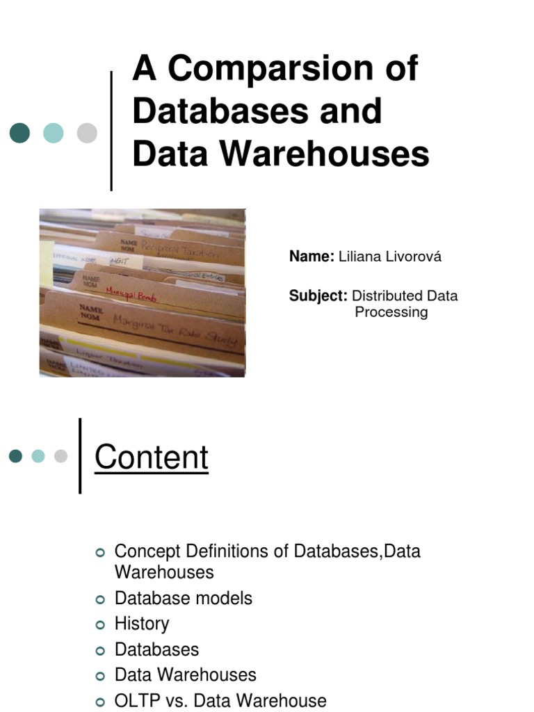 Databases vs. Data Warehouses Explained | PDF | Data Warehouse | Databases