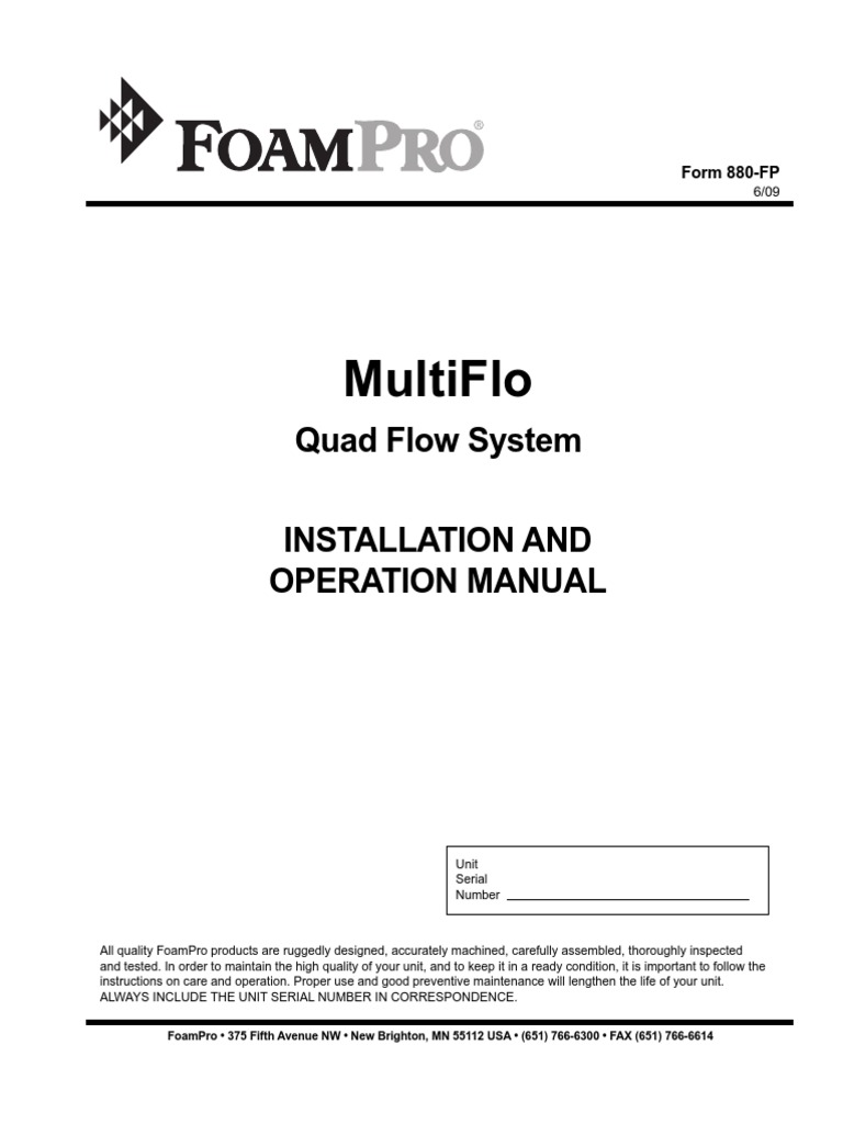 FSG 880 FP Multiflo LR | PDF | Flow Measurement | Calibration