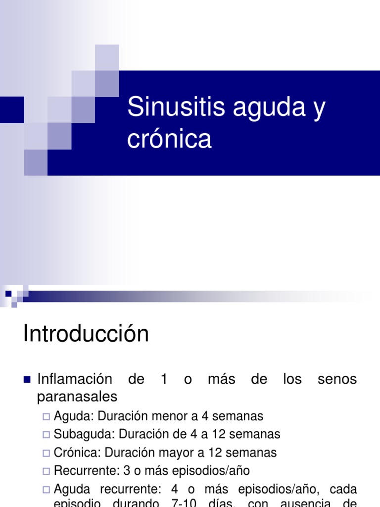 Alergias. Sinusitis - Aguda y Crónica | PDF | Inmunología | Medicina CLINICA