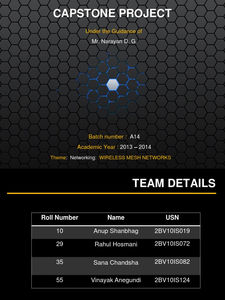 Capstone Project: Under The Guidance of | PDF | Routing | Network ...