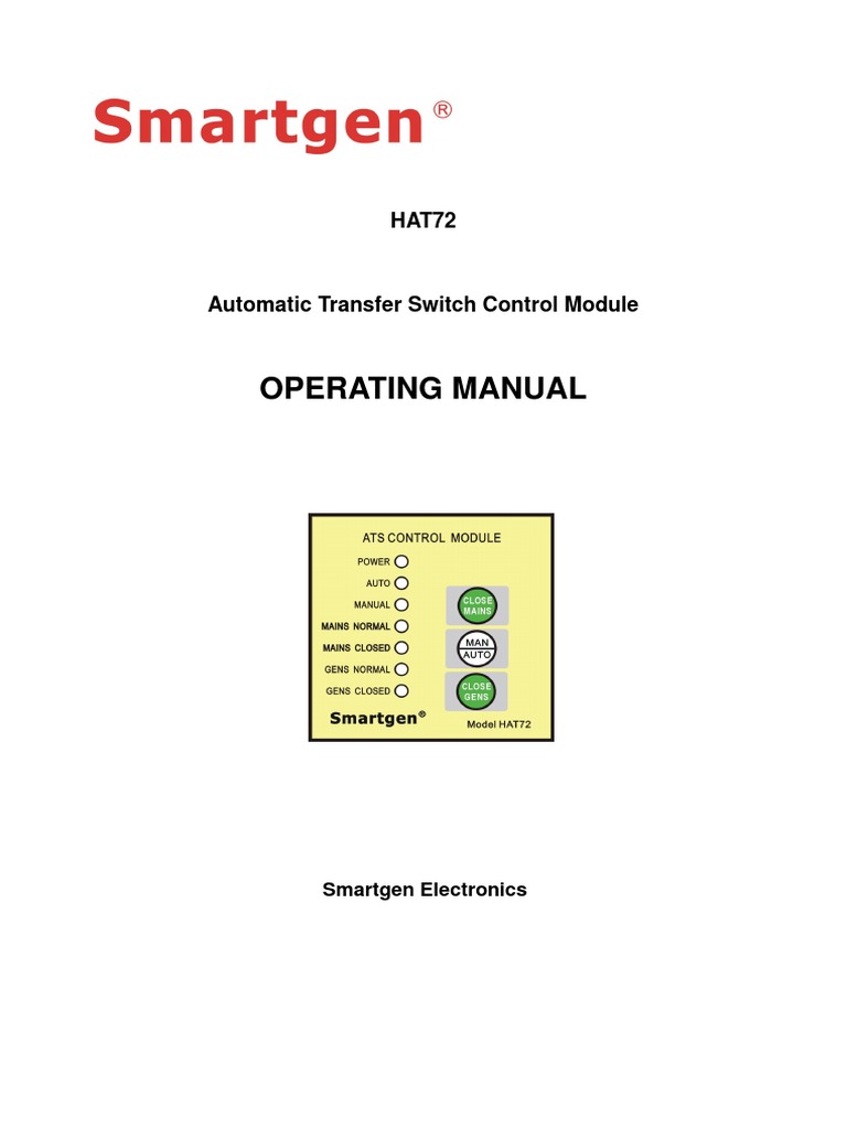 Operating Manual: Smartgen Electronics | PDF