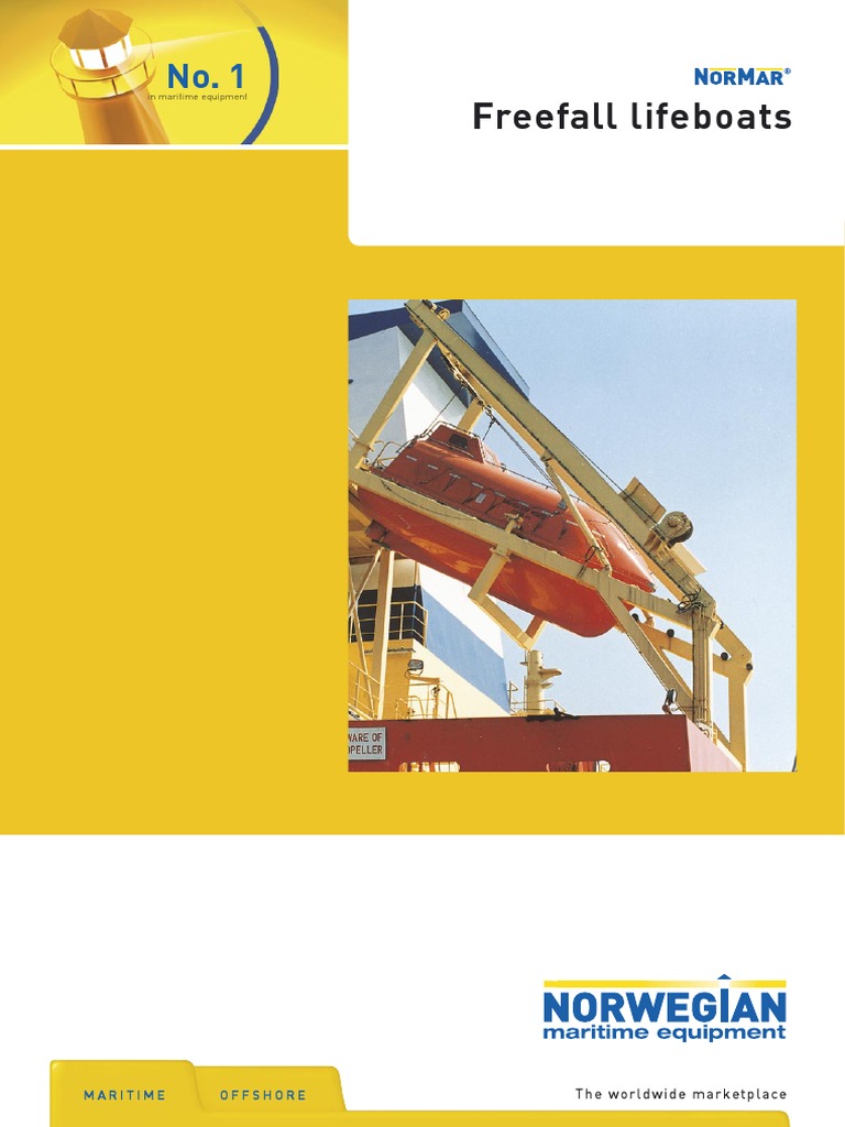 Free Fall Lifeboats | PDF | Boats | Oil Tanker