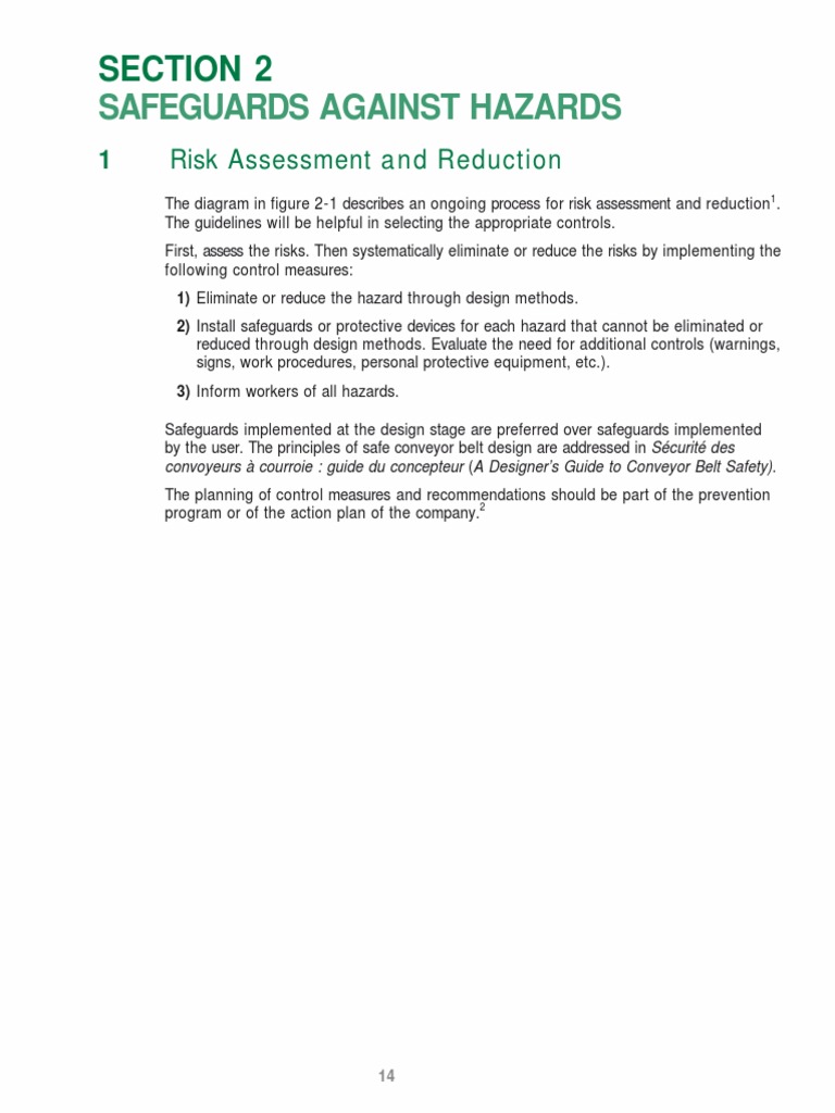 Safeguards Against Hazards Section 2 | PDF | Occupational Safety And ...