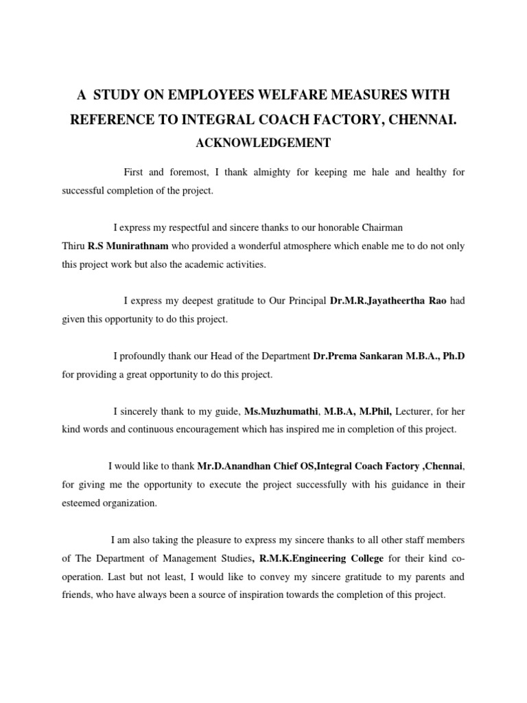 Employee Welfare | PDF
