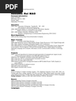 Resume Sample For Fresh Graduates Intern | PDF