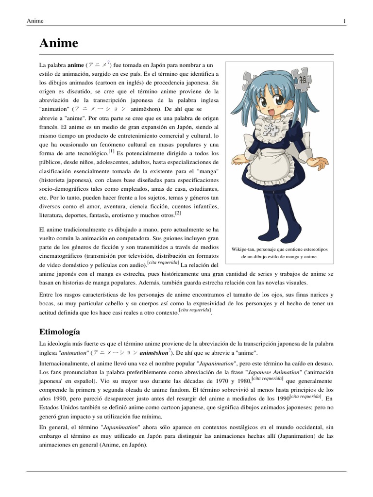 Anime | PDF | Anime | Animación